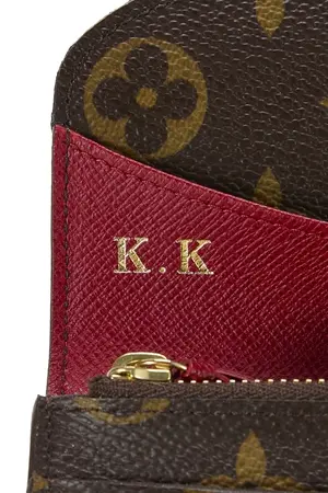 LOUIS VUITTON Monogram Canvas Emilie Wallet - Red