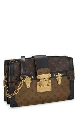LOUIS VUITTON Monogram Reverse Trunk Clutch - Brown
