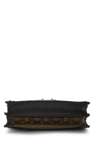 LOUIS VUITTON Monogram Reverse Trunk Clutch - Brown