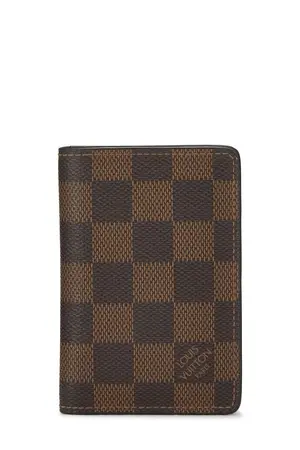 LOUIS VUITTON Damier Ebene Pocket Organizer - Brown