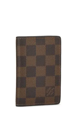 LOUIS VUITTON Damier Ebene Pocket Organizer - Brown