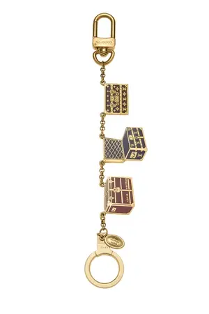 LOUIS VUITTON Porte Cles Trunk Bag Charm
