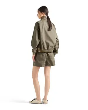 Prada Poplin Turtleneck Jacket - Green