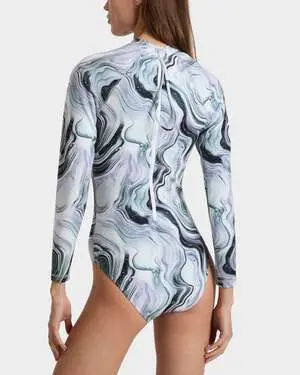 Vilebrequin Long Sleeve Marble Print Rashguard