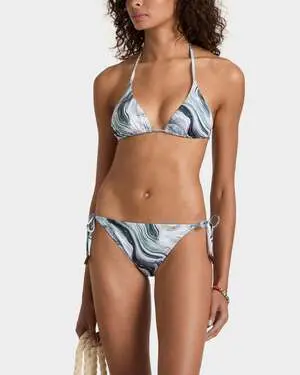 Vilebrequin Marble Side Tie Bikini Bottom - White