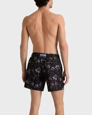 Vilebrequin Microperforated Ultralight Packable Swim Trunks - Black