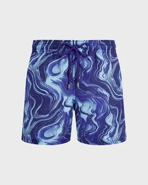 Men's Marmo Print Swim Shorts