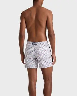 Vilebrequin Micro Ronde Des Tortues Moorea Swim Trunks - White