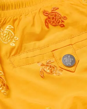 Vilebrequin Embroidered Swim Trunks - Orange