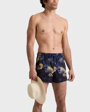 Vilebrequin Printed Stretch Swim Shorts - Black