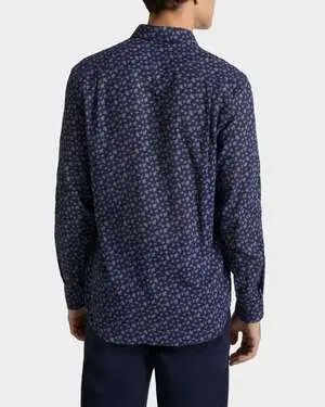 Vilebrequin Cotton Voile Micro Ronde Des Tortues Shirt Caracal - Purple