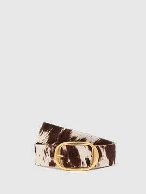 REISS Athena Print Belt