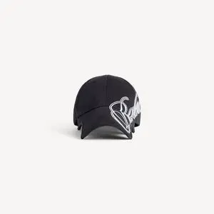 Balenciaga Cursive Baseball Cap - Black