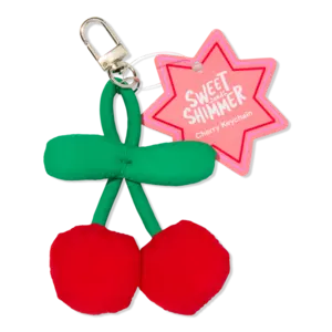 SWEET & SHIMMER Puffy Cherry Keychain