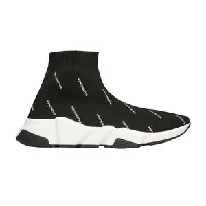 Balenciaga Speed Trainer Mid 'all Over Logo