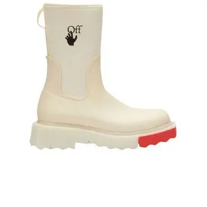 Off-White Logo Printed Rain Boots