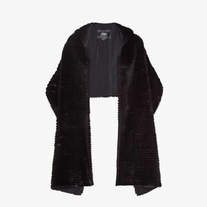 Fendi Mink And Silk Crêpe De Chine Scarf