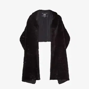 Fendi Mink And Silk Crêpe De Chine Scarf