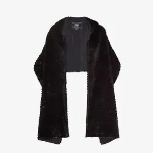 Fendi Mink And Silk Crêpe De Chine Scarf
