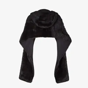 Fendi Mink And Silk Crêpe De Chine Scarf - Black