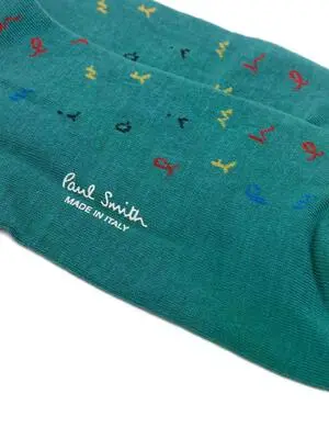 Paul Smith Meribel Logo-pattern Socks - Blue