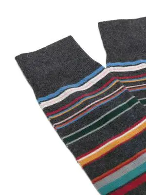 Paul Smith Martin Striped Socks - Grey