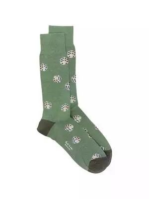 Paul Smith Dice Pattern Socks - Green
