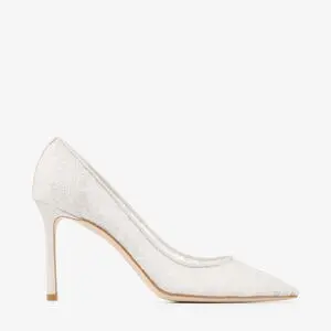 JIMMY CHOO Romy 85 Lace Pumps - Neutral