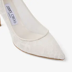 JIMMY CHOO Romy 85 Lace Pumps - Neutral