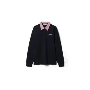 Miu Miu Cotton Piqué Polo Shirt