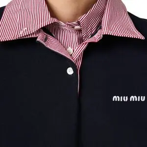 Miu Miu Cotton Piqué Polo Shirt