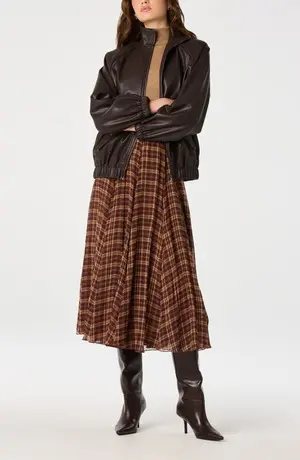 Astr The Label Fiori Plaid Skirt