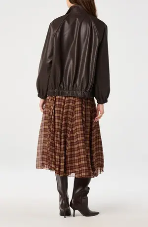 Astr The Label Fiori Plaid Skirt