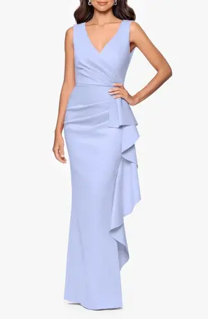 Betsy & Adam Ruffle Scuba Gown