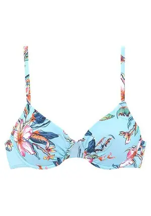 LASCANA Hibiscus Print Underwire Bikini Top