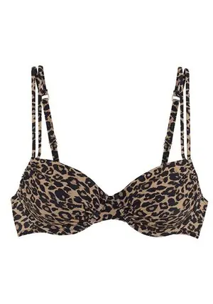 LASCANA Leopard Print Underwire Bikini Top