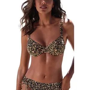 LASCANA Leopard Print Underwire Bikini Top