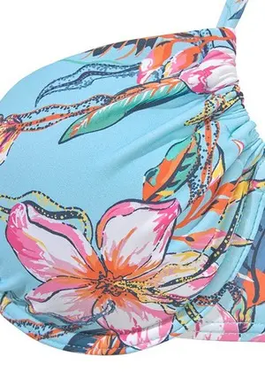 LASCANA Hibiscus Print Underwire Bikini Top