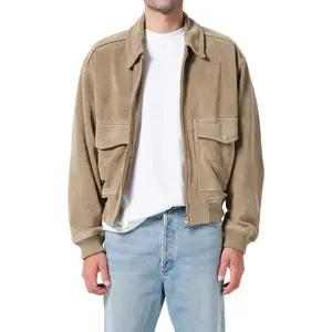 AGOLDE Emil Suede Bomber Jacket
