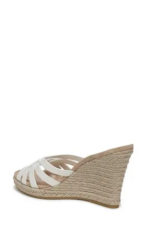 Veronica Beard Phylina Wedge Sandal - Coconut