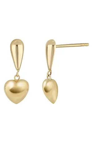 Bony Levy 14k Gold Heart Drop Earrings - 14ky