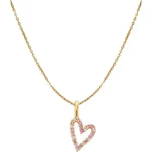 MADE BY MARY Heart Charm Pendant Necklace - Gold