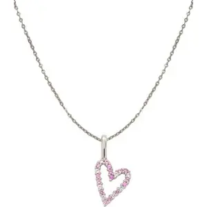 MADE BY MARY Heart Charm Pendant Necklace - Silver