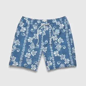 SURFSIDE SUPPLY CO. Jimmy 6.5" Hawaiian Volley - Blue Hawaiian