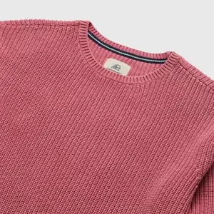 SURFSIDE SUPPLY CO. Eddie Knit Crewneck Sweater - Mineral Red