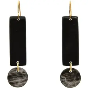 MAADILI COLLECTIVE Exclamation Point Earrings - Black