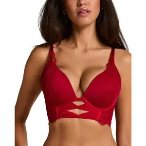 Hunkemoller Marianna Push-up Longline Bra - Chili Pepper