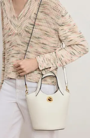 Veronica Beard Anchor Bucket Crossbody Bag - Off White