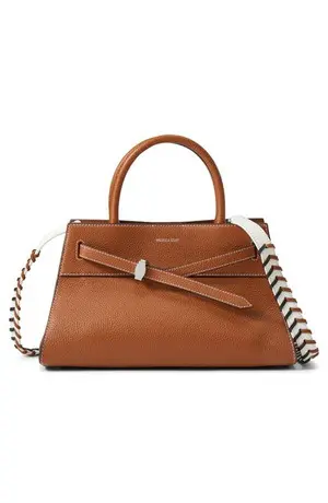 Veronica Beard Grained Leather Top Handle Bag