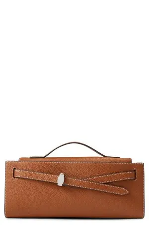 Veronica Beard Dash Leather Clutch